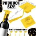 30 Pieces Mini Graduation Cap Plastic Grad Cake Wine Bottle Cover ...