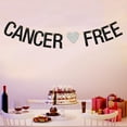 Cancer Free Glitter Banner, Cancer Survivor Decor Supplies, Awareness ...