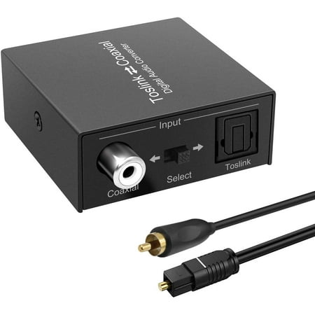 Optical to Coaxial OR Coax to Optical Digital Audio Converter Bi ...