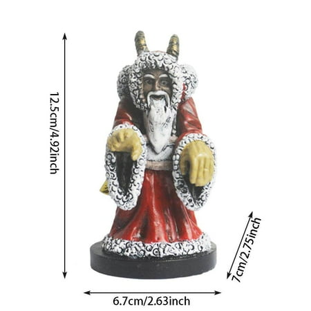 Reverse Santa Claus Sculpture Garden Resin Legendary Character Vivid ...