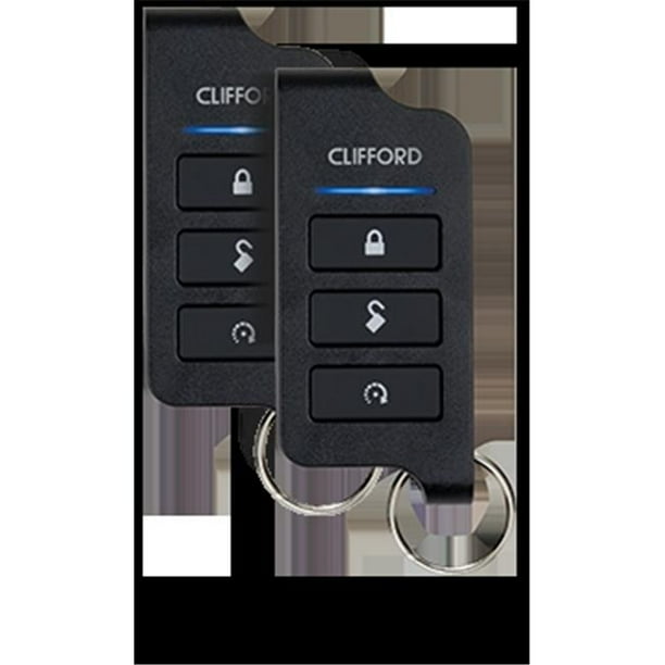 Clifford 3105X 1-Way 4-Button Car Alarm Vehicle Security System with ...