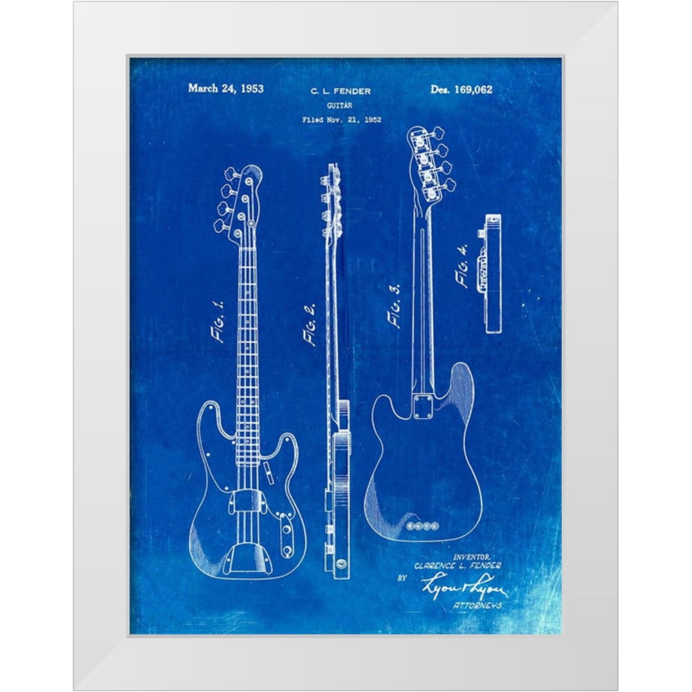 Borders, Cole 25x32 White Modern Wood Framed Museum Art Print Titled ...