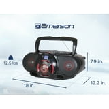 Emerson EPB-3002 Portable Bluetooth, MP3/CD AM/FM Stereo Radio Cassette ...