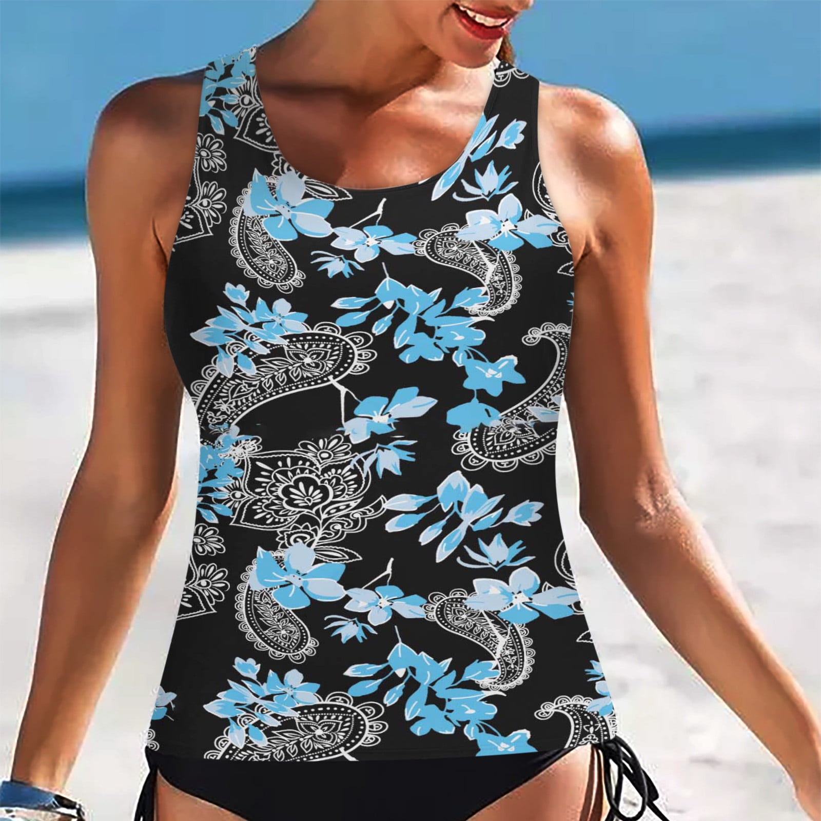 Click here for Aboser Womens High Neck Tankini Tops Only Trendy F... prices