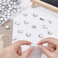80Pcs Acrylic Sew on Rhinestone Mirror Two Holes Garments Accessories ...