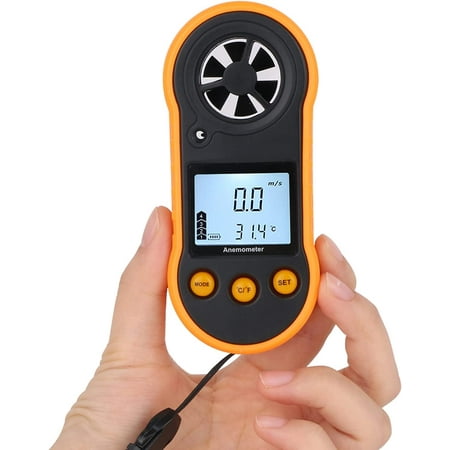 RZ818 Handheld Anemometer Wind Speed Meter Thermometer Wind Detector ...