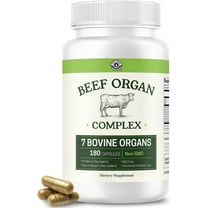 Force Factor Primal Origins, Beef Organs Supplement with 3500mg Beef ...