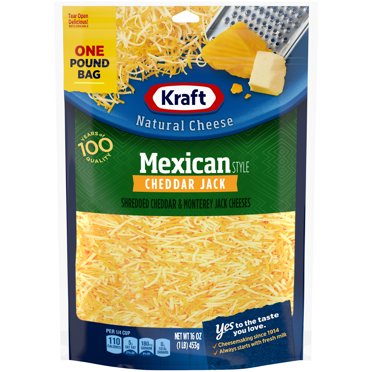 Kraft Fat Free Natural Cheddar Cheese 7 oz Pouch - Walmart.com