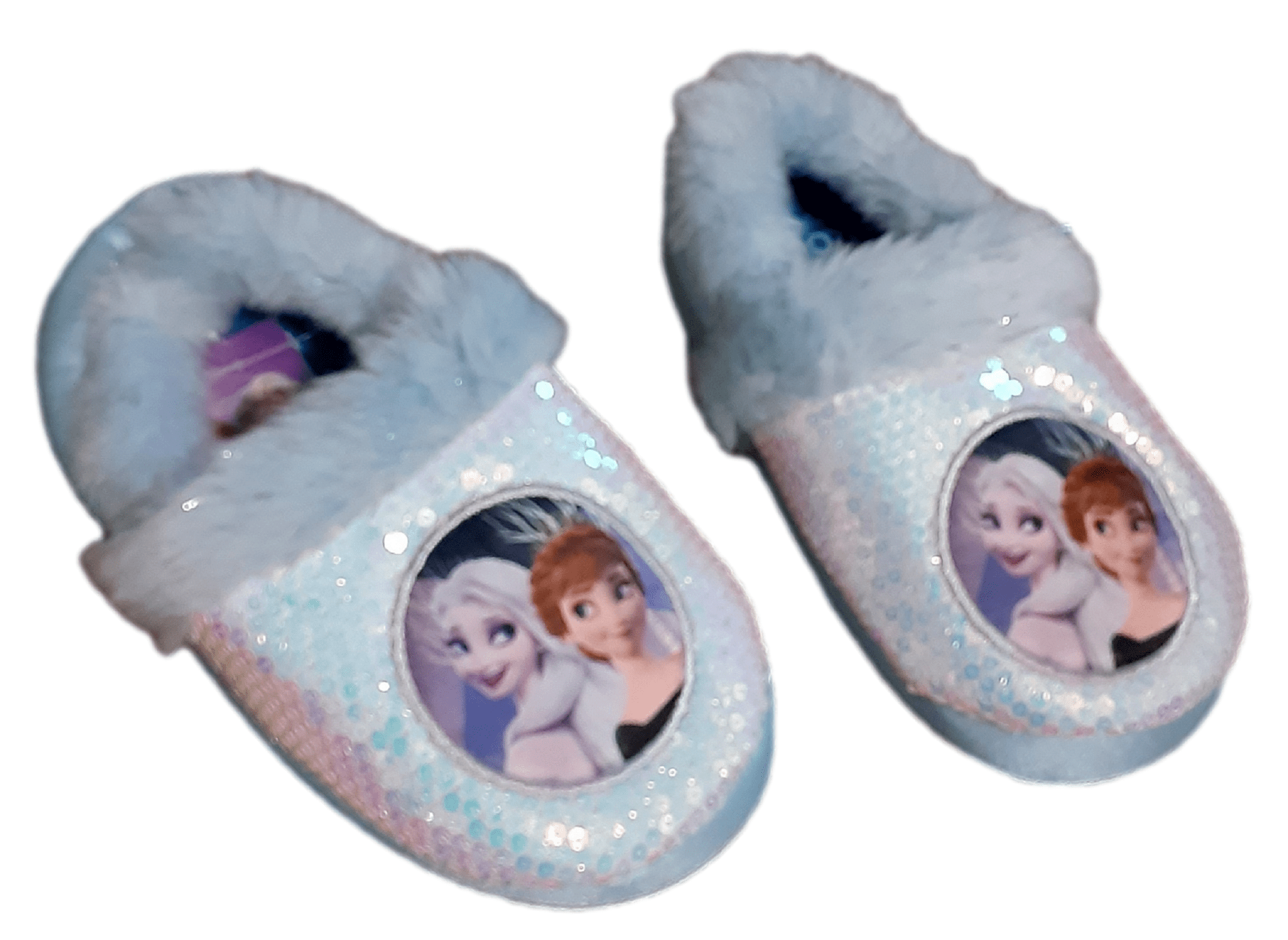 Disney Frozen 2 Elsa Anna Girls Plush Aline Slippers Size 7/8 - Walmart.com