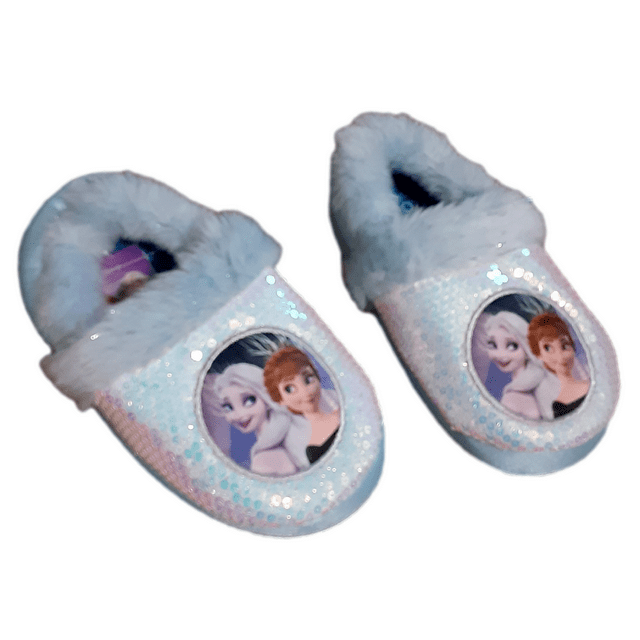 Disney Frozen 2 Elsa Anna Girls Plush Aline Slippers Size 7/8 - Walmart.com