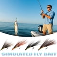 Blarkrus 4 Pack Fishing Lures 2pcs Fly, Deceiver Fly Pattern with Fly ...