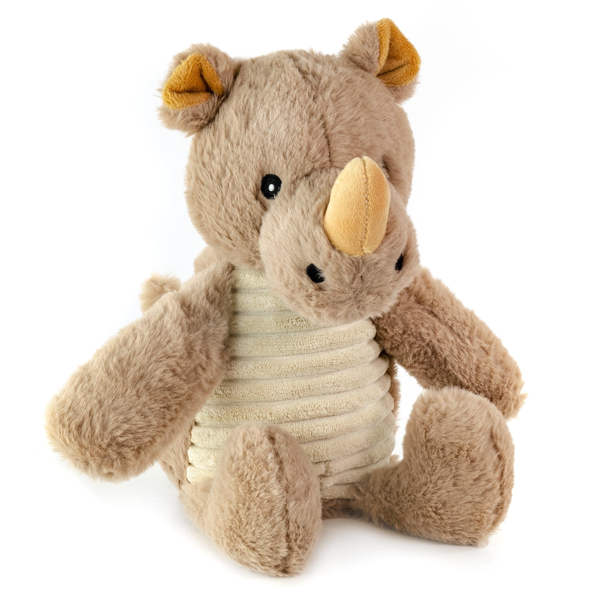 Giftable World 13" Rudy Rhino with Squeaker and Corduroy Belly Plush ...