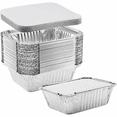 JetFoil 1 lb Oblong Aluminum Foil Take-Out Pan w/ Board Lid ...