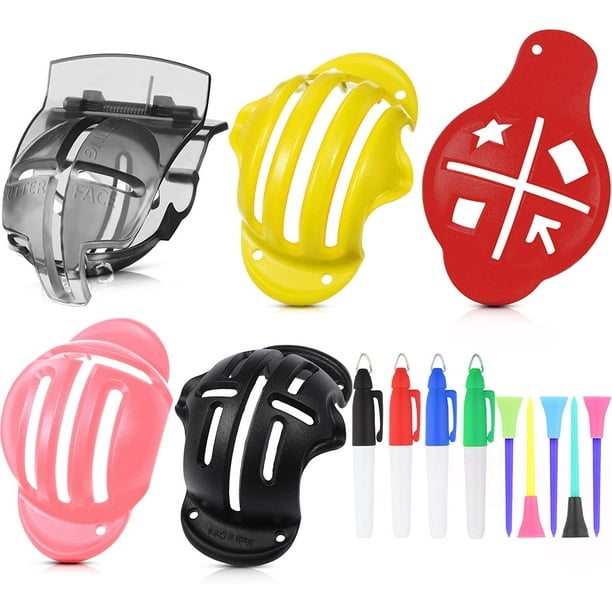 HTAIGUO ty 14 Pieces Golf Alignment Kit Golf Ball Line Marker Drawing ...