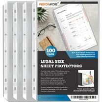 100PCS Sheet Protectors,9x12 Inch Heavy Duty Page Protectors,Non-Glare ...
