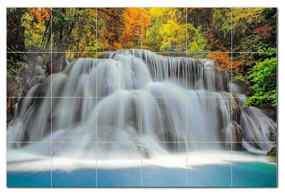 Waterfalls Ceramic Tile Mural Kitchen Backsplash Bathroom Shower ...