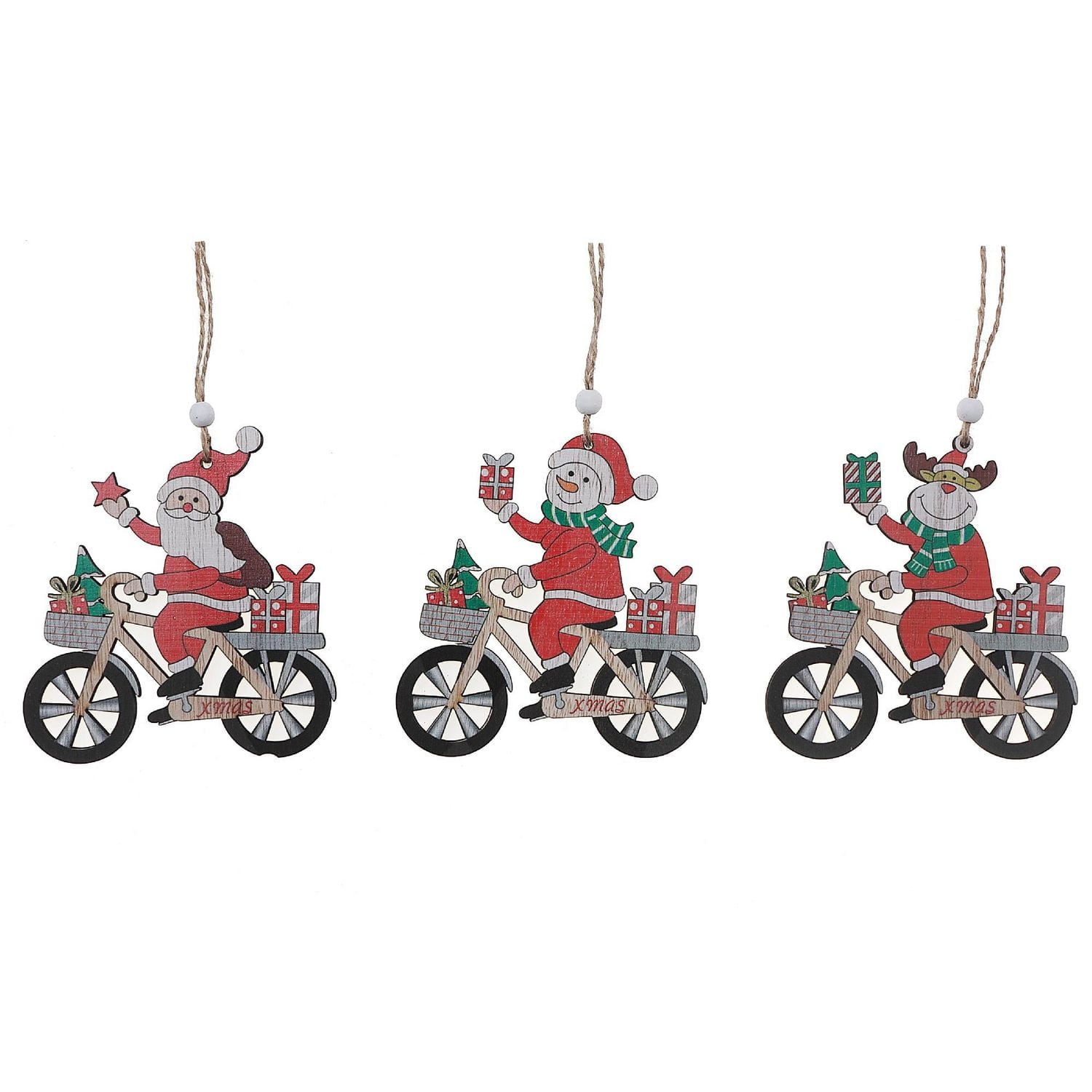 Click here for Ih Casadécor Wooden Christmas Bicycle Ornament - S... prices
