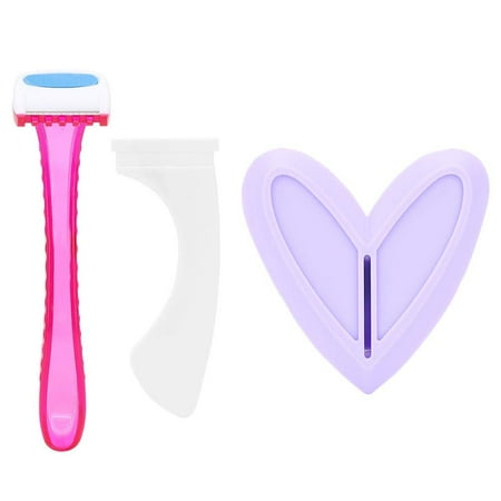 Women Manual Shaver with Pattern Template, Bikini Private Parts Razor ...