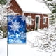 Anley Double Sided Winter Snowflake Garden Flag, Let It Snow Decorative ...