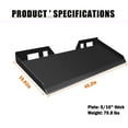 1/2" Thick Universal Quick Attach Mount Plate, Heavy Duty Skid Steer ...