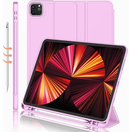 ZHENGBOS New iPad Pro 11 Inch Case 2021(3rd Gen) with Pencil Holder ...