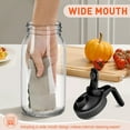32oz Glass Pitchers with Handle and Lid,Breast Milk Pitcher, Wide Mouth ...