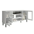 Castle Place Modern Farmhouse TV Stand Console - White - Walmart.com