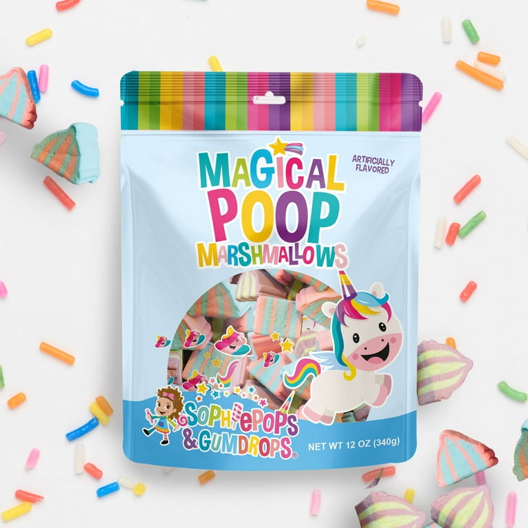 Marshmallows Unicorn Pooping Magical Unicorn Poop Lollipop – Sweet
