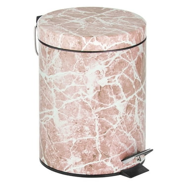 Walbest Desktop Mini Cute Trash Can with Swing Lid, Space Saving PP ...