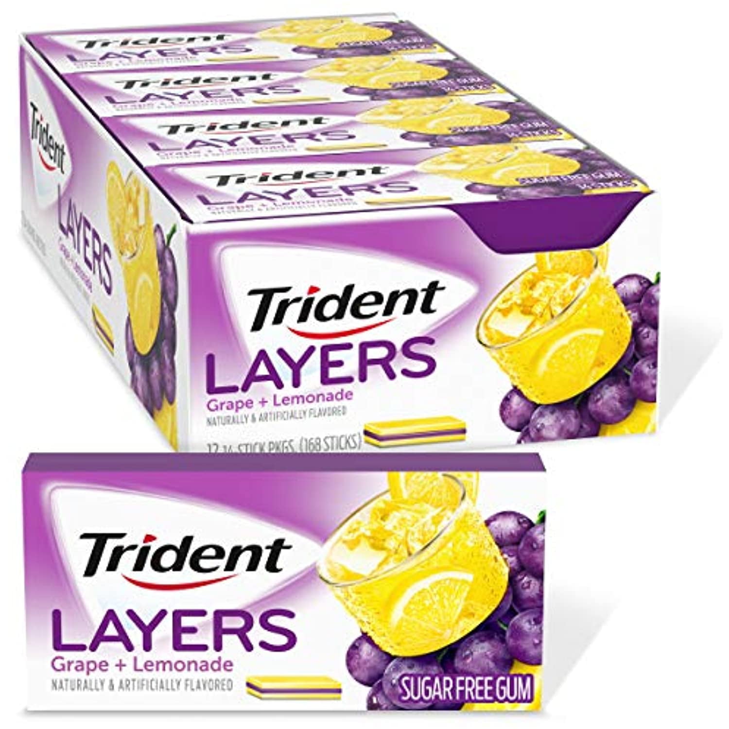 Trident Layers Grape Lemonade