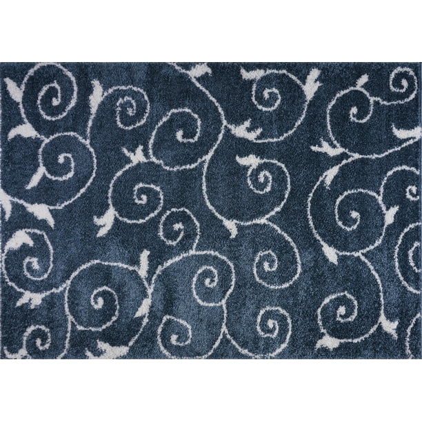 Ladole Rugs Shaggy Rabat Abstract Pattern Sustainable Spirals Style ...