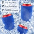 Blue Can Coolers Sleeves 12 Pack 4mm Insulated Can Cooler 12 Oz, Solid ...