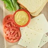 Great Value Swiss Deli Style Sliced Cheese, 16 oz Package, 24 Slices ...