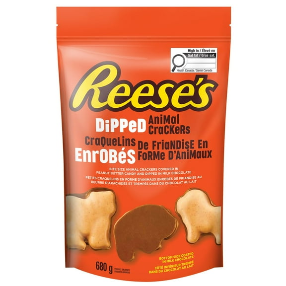 Reese's Individual Snack Candy - Chocolate Peanut Butter Dipped Animal Crackers, 4.25 oz Bag ...