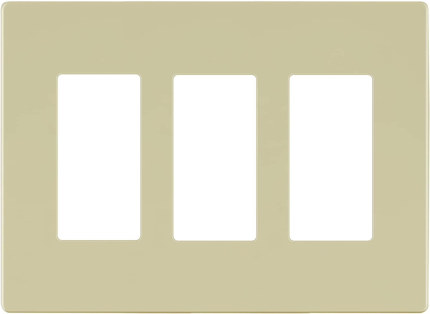 ENERLITES Reve Collection Luxury Triple Decorator Switch Cover ...