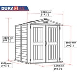 Superior Duramax 6x6 StoreMate Plus Vinyl Shed w/ Floor for Storage ...