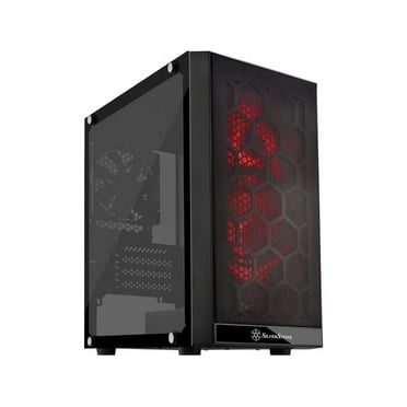 GAMEMAX Contac COC BR Black / Red Steel / Tempered Glass ATX Mid Tower ...
