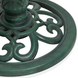 Alpine Corporation Outdoor Standing 15" x 25" Plastic Scrollwork Bird ...