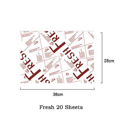 JOYWEI 20/100 Pcs Oil-proof Wax Paper Food Wrapper Paper Bread Sandwich ...