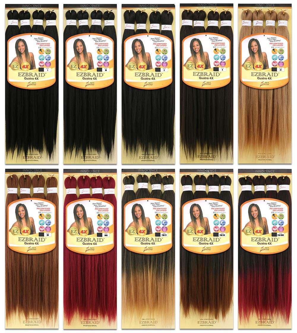 EZ Braid Quatro 4X Pre-Stretched 26", Color T1B/350 - Walmart.com