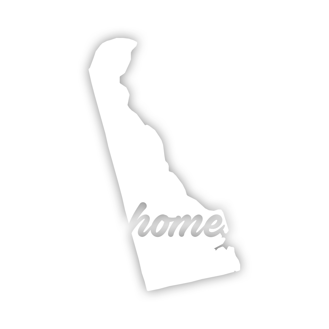Delaware Home Sticker Decal Die Cut - Self Adhesive Vinyl - Weatherproof - Made in USA - Many ...