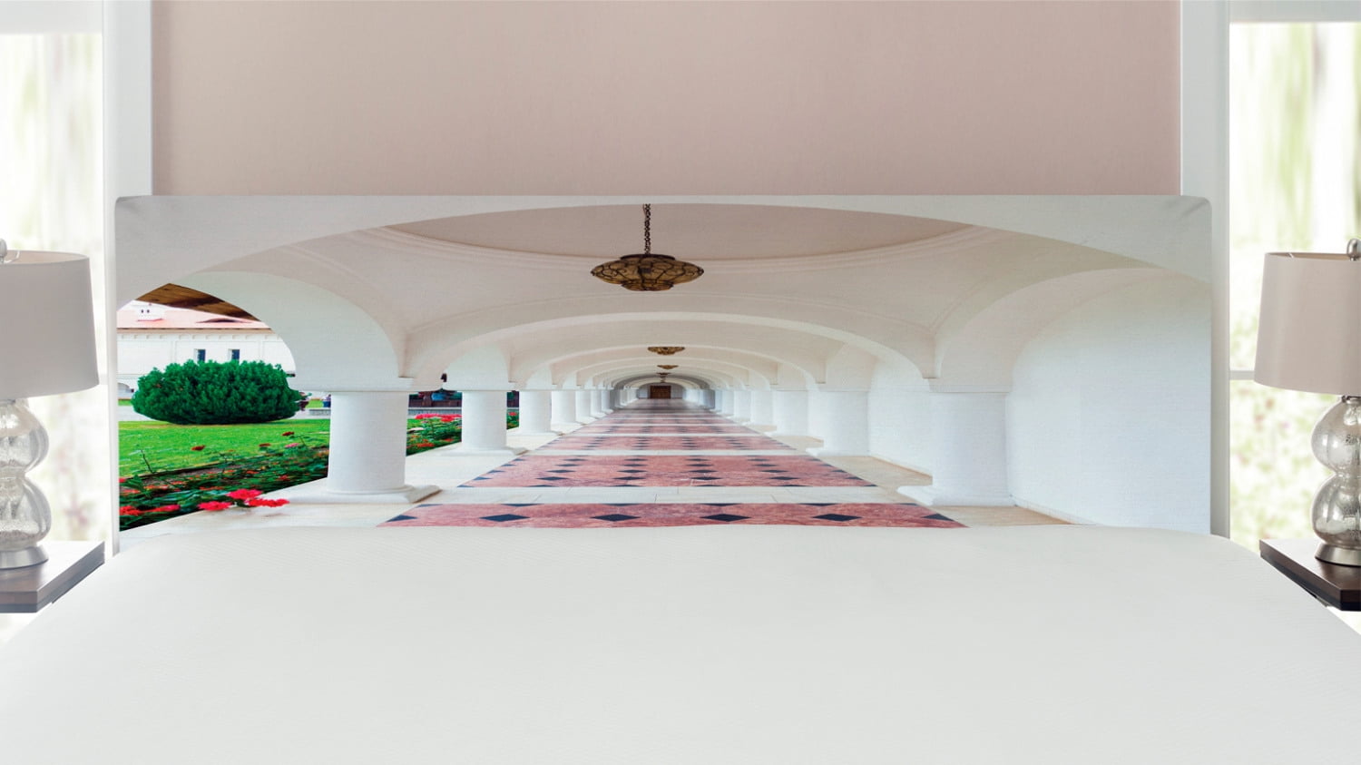 Travel Headboard, Dome Arched Colonnade Hallway at Sambata De Sus ...