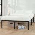 Lusimo 18" High Full Size Bed Frame No Box Spring Needed Heavy Duty ...