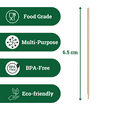 Supplika Bamboo Wooden Toothpicks | Large Wood Round Toothpicks ...