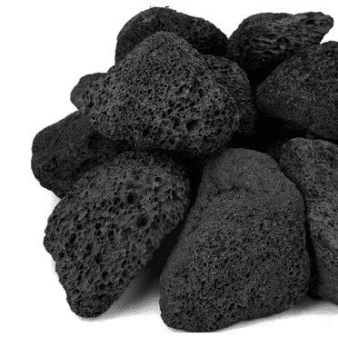 10lb Natural Black Lava Rocks for Fire Pit and Fireplace, 1-3 Inch ...