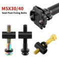 5x30/40mm Titaniums Alloy Seatpost Screw Fixed Bolts Round Head Screw ...