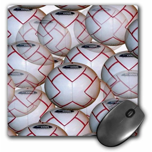 3dRose Soccer Balls Ball, Mouse Pad, 8 by 8 inches - Walmart.com