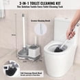 3-in-1 Toilet Brush and Plunger Set with Hidden Holder, Vented Stand ...