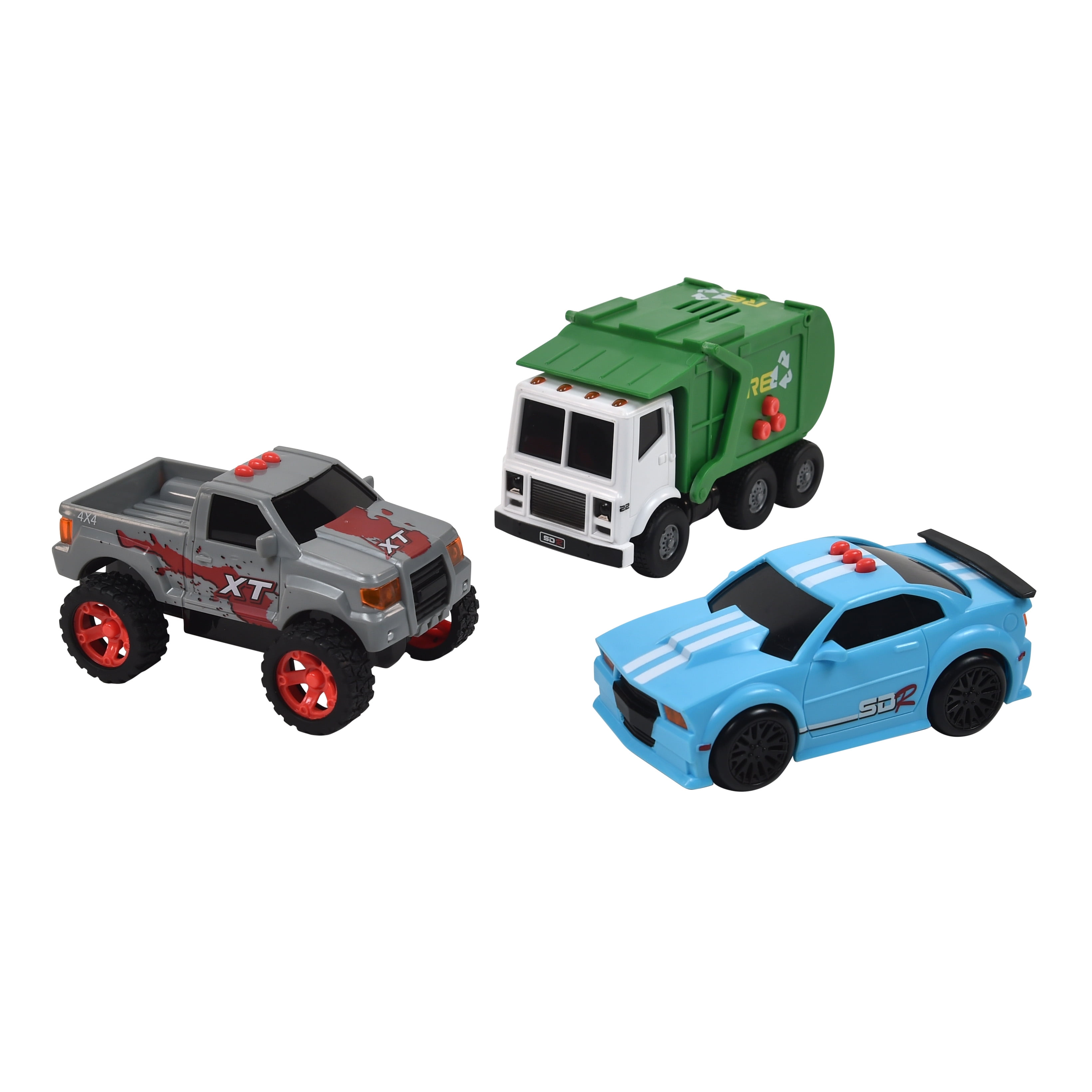 Maxx Action Mini City Vehicles 3-Pack Assortment - Walmart.com