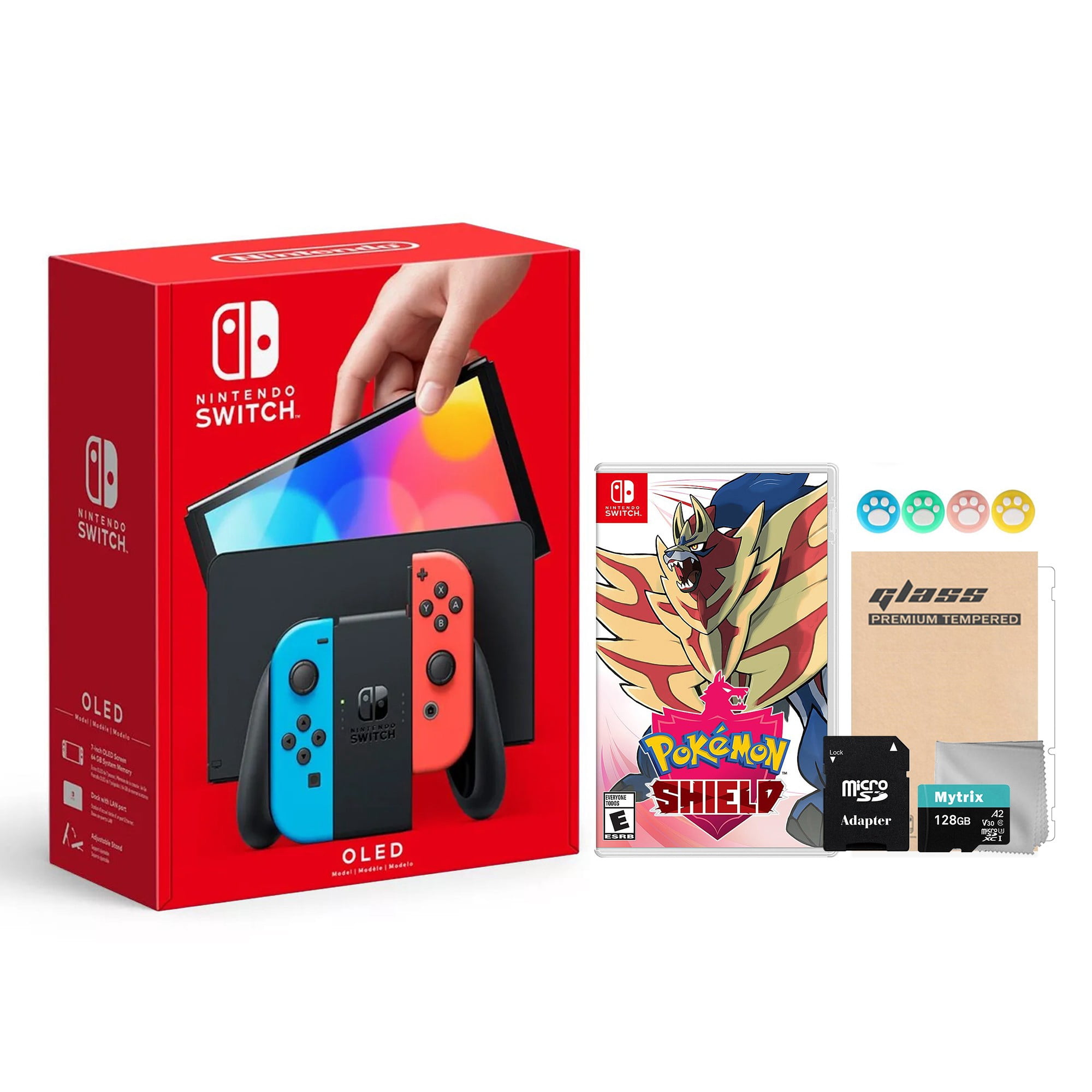 2021 New Nintendo Switch OLED Model Neon Red & Blue Joy Con 64GB ...